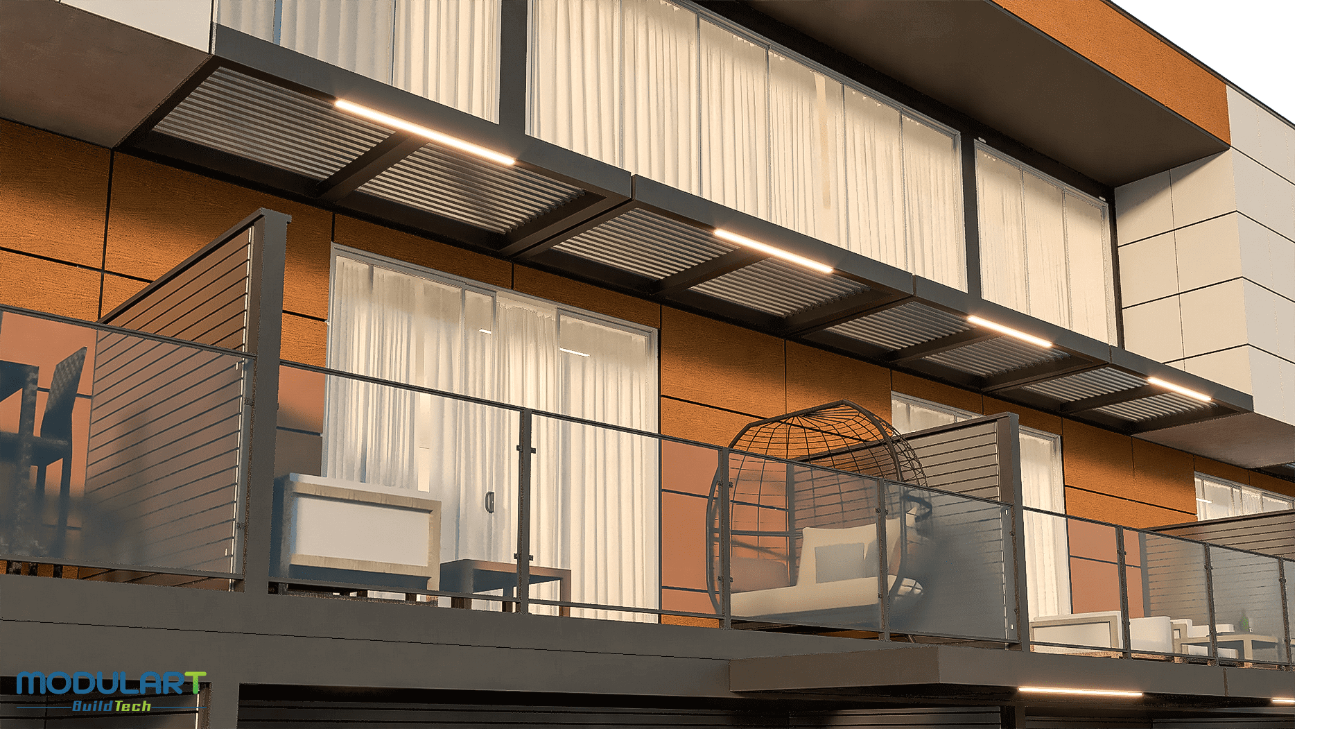 יחידת קירוי והצללה מודולארית - MODULART